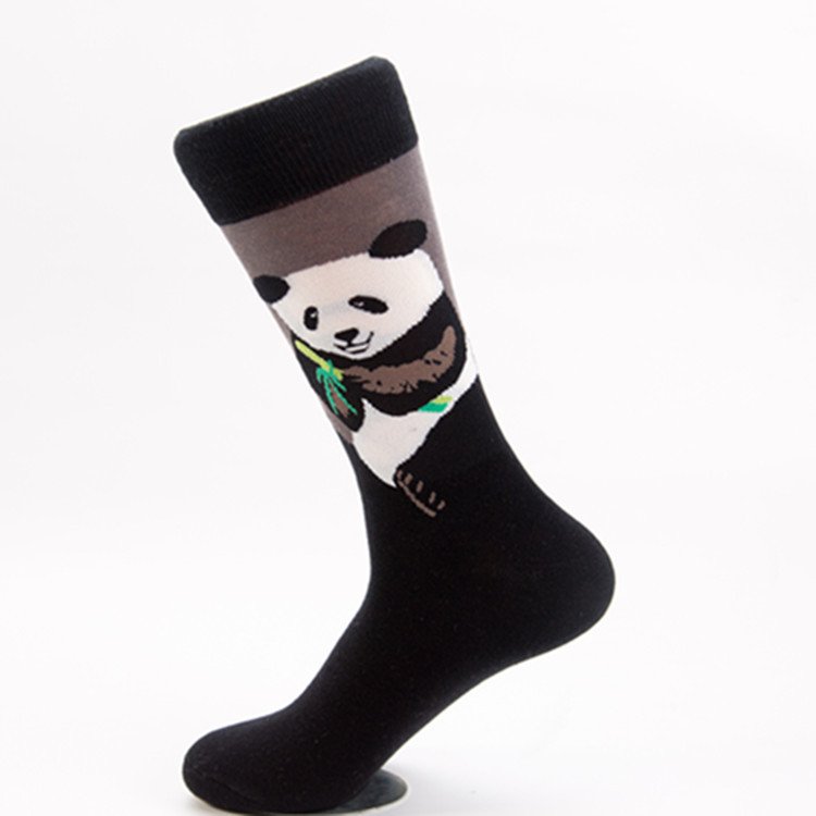 Women Vintage Panda Prints Long Socks - Panda Online Buy