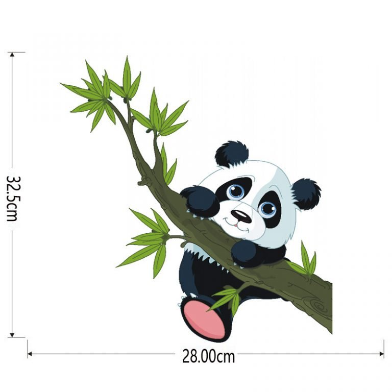 Panda and Bamboo Wall Sticker - Panda Online Buy